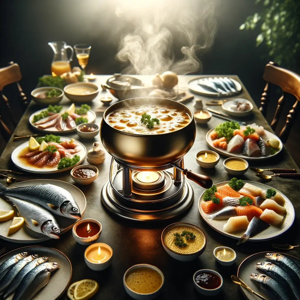 Fischfondue - Fondue Set